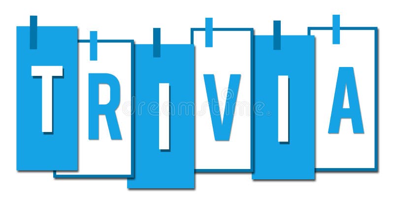 Trivia Blue White Stuck Stripes Stock Illustration - Illustration of ...