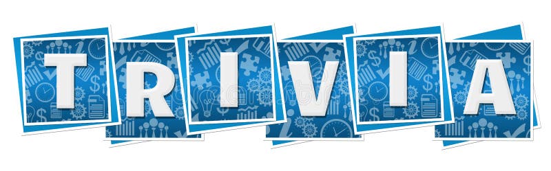 Trivia Business Texture Blocks Blue Stock Illustration - Illustration ...