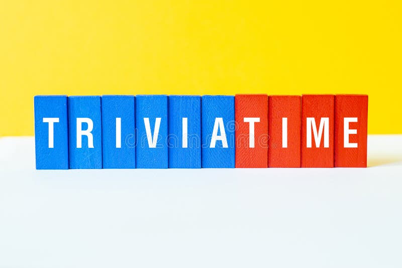 Trivia Time - Word Concept on Building Blocks, Text Stock Image - Image ...