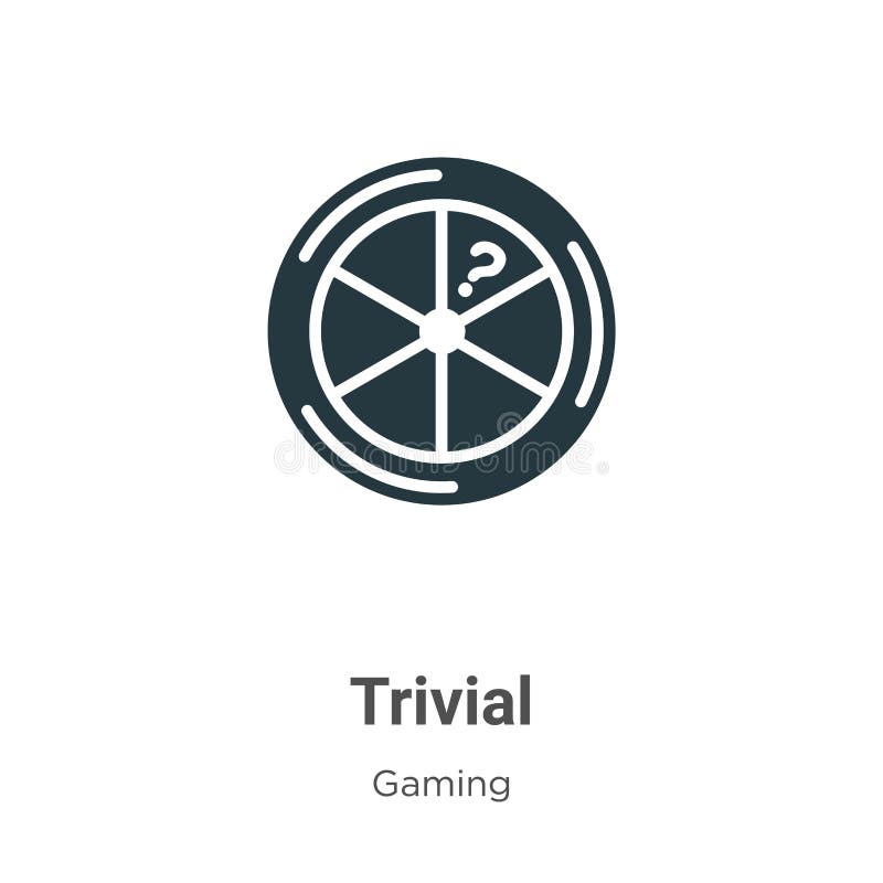 Trivial Vector Icon on White Background. Flat Vector Trivial Icon ...