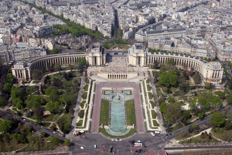 Trocadero Paris stock image. Image of streets, europe - 13901733