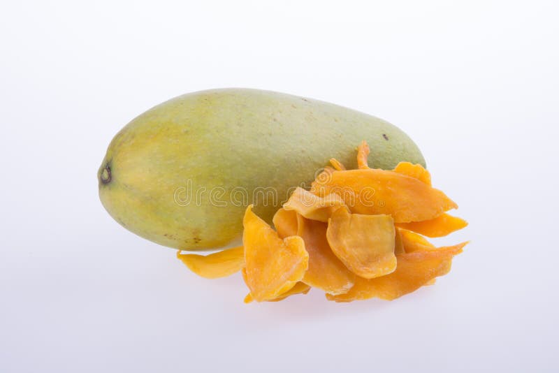 Trockene Oder Getrocknete Mangoscheiben Der Mango Auf Hintergrund ...
