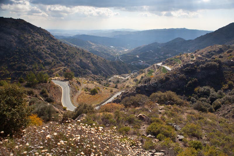 Trodos mountains. Cyprus. stock photo. Image of tourism - 22909428