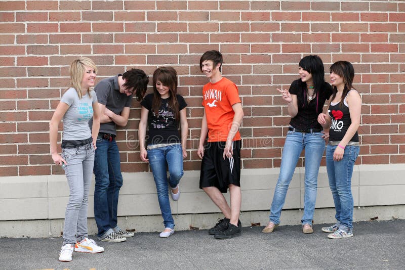 Troep omhoog stock foto. Image of koel, brunette, troep - 2555010