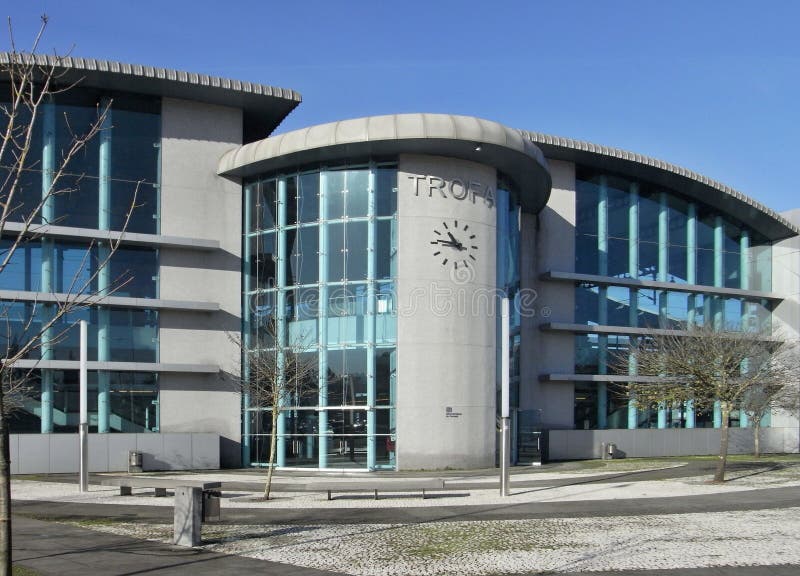 Trofa Train Station Building Featuring Modern Architecture and Large ...