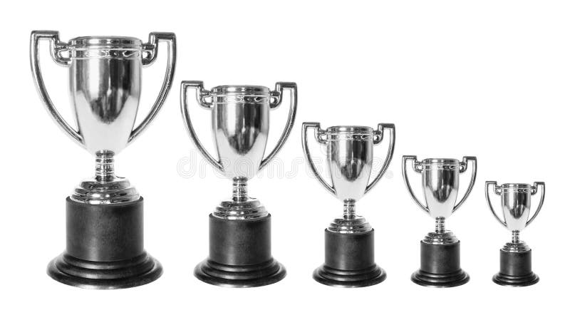 Trofei fotografia stock. Immagine di studio, tazze, oggetto - 24675396