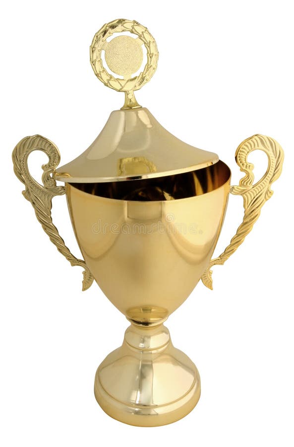 Trofeo de oro imagen de archivo. Imagen de carrera, balompié - 2120391