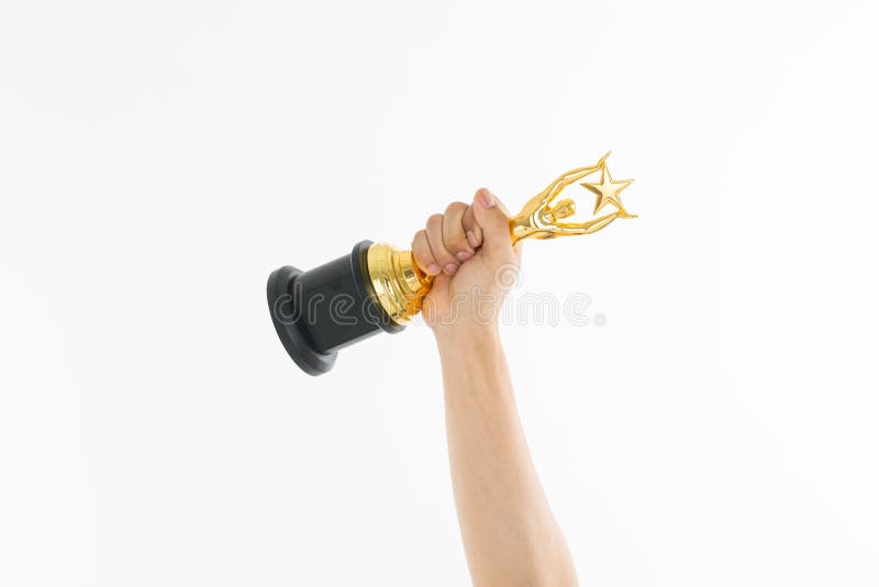 Trofeo Del Premio Per Il Risultato Del Vincitore Fotografia Stock ...