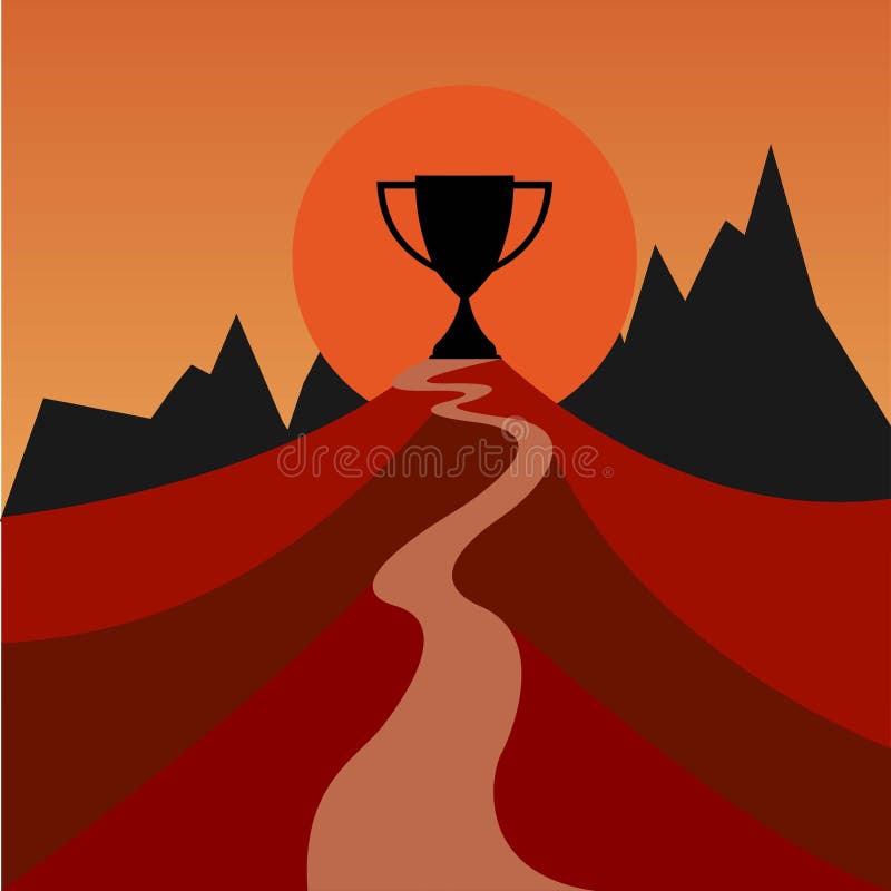 Mountain Landscapetrofeu Stock Illustrations – 1 Mountain ...