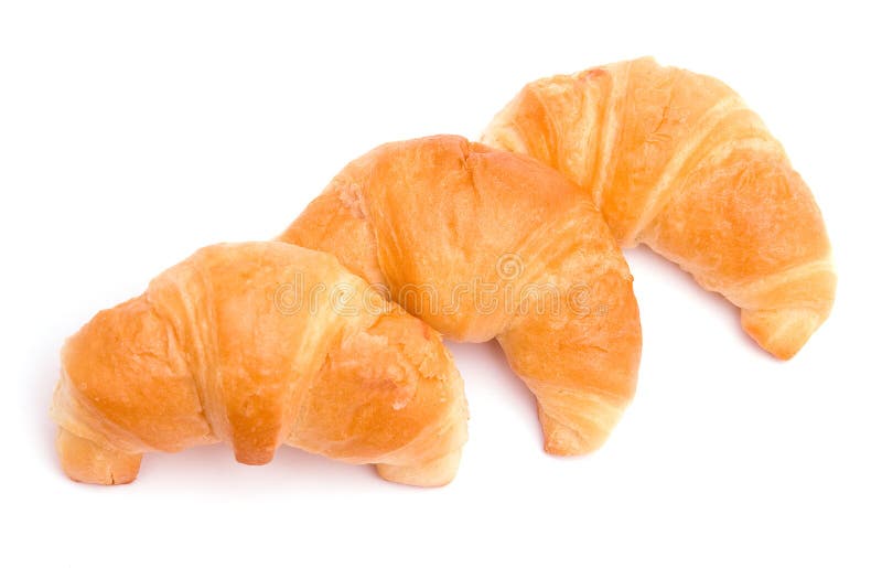 Trois croissants photo stock. Image du fermer, objet - 16387542