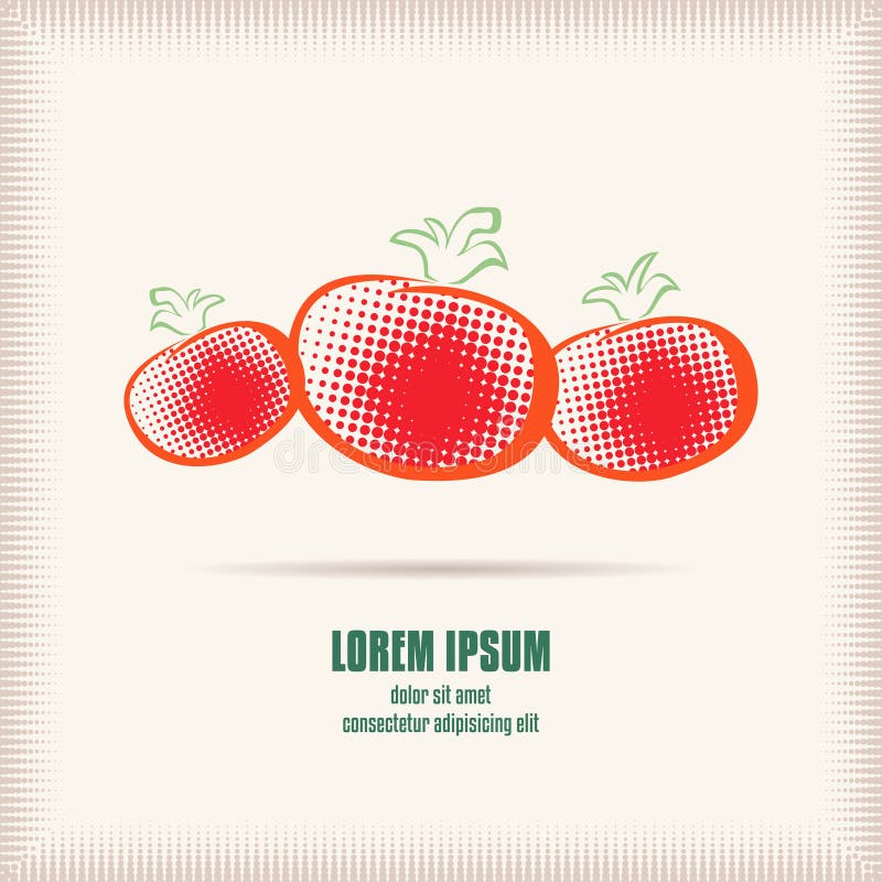 Illustration De Calibres De Logo De Tomates Illustration Stock ...