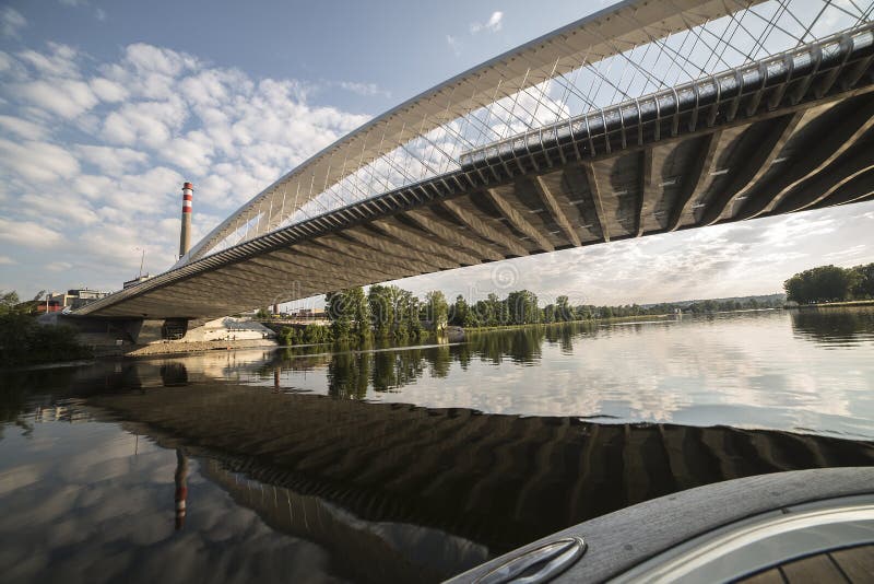 Troja Bridge, Trojsky Most, Prague Stock Image - Image of building ...