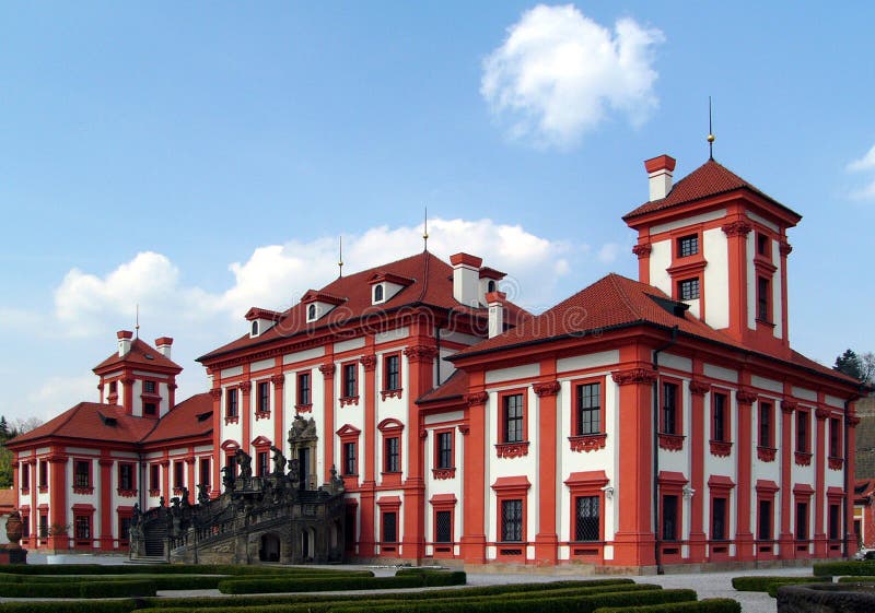 Troja castle stock image. Image of building, republic - 2898147