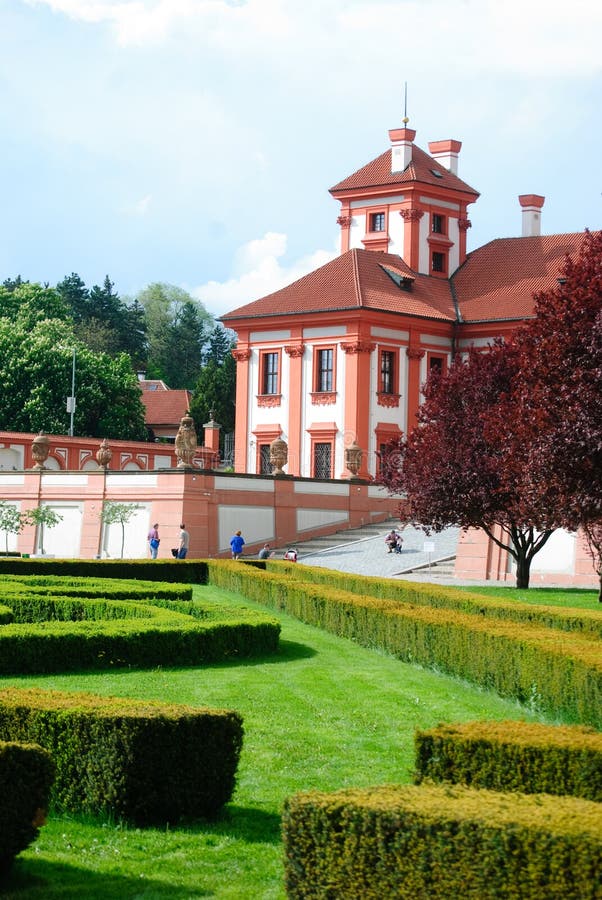 Troja castle, prague stock image. Image of path, troja - 30926665