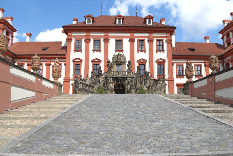 Troja castle stock image. Image of medieval, architecture - 13674169