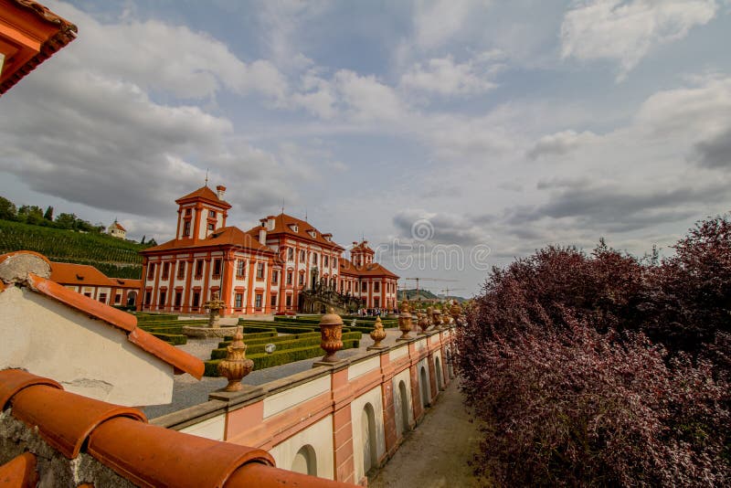 Troja in Prague, Czech Republic Stock Photo - Image of hotel, city ...