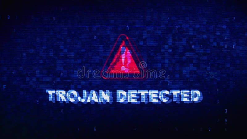 Ransomware Text Digital Noise Glitch Effect Tv Screen Background. Stock ...