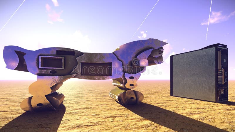 Trojan Horse and Computer 3d Illustration Stock Photo - Image of greece ...