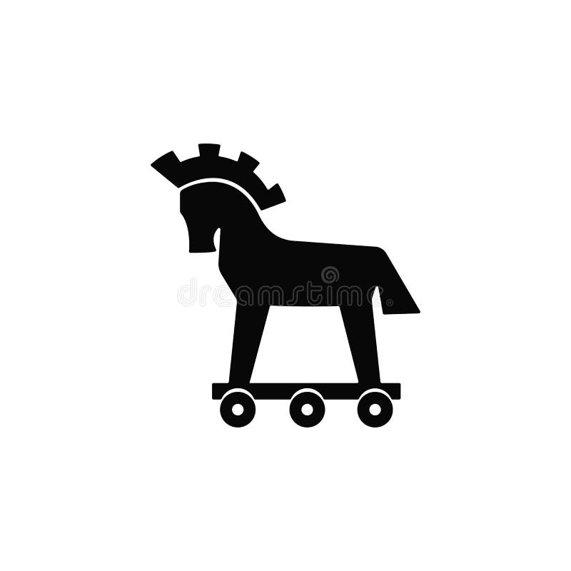Trojan Horse Black White Stock Illustrations – 279 Trojan Horse Black ...