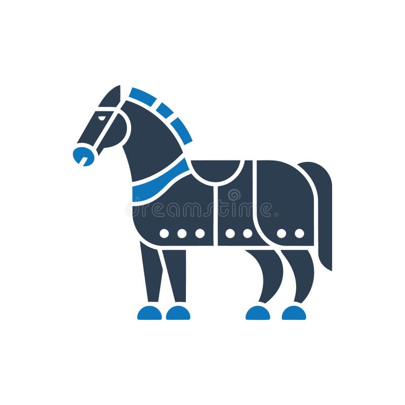 Trojan Horse Icon stock illustration. Illustration of icon - 373775179