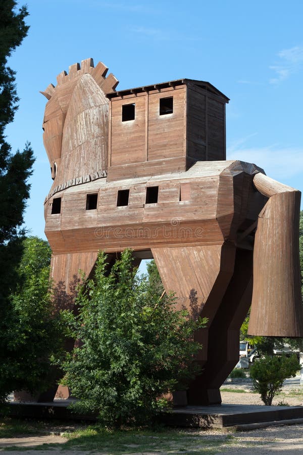 Trojan Horse Located in Troy Stock Photo - Image of odysseus, legend ...