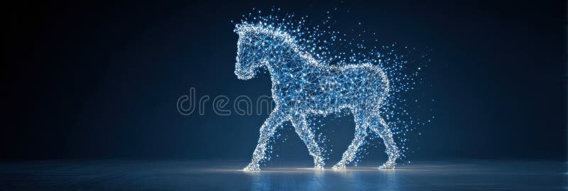 Trojan Horse Virus Emerging from USB Icon Symbolizes Digital Security ...