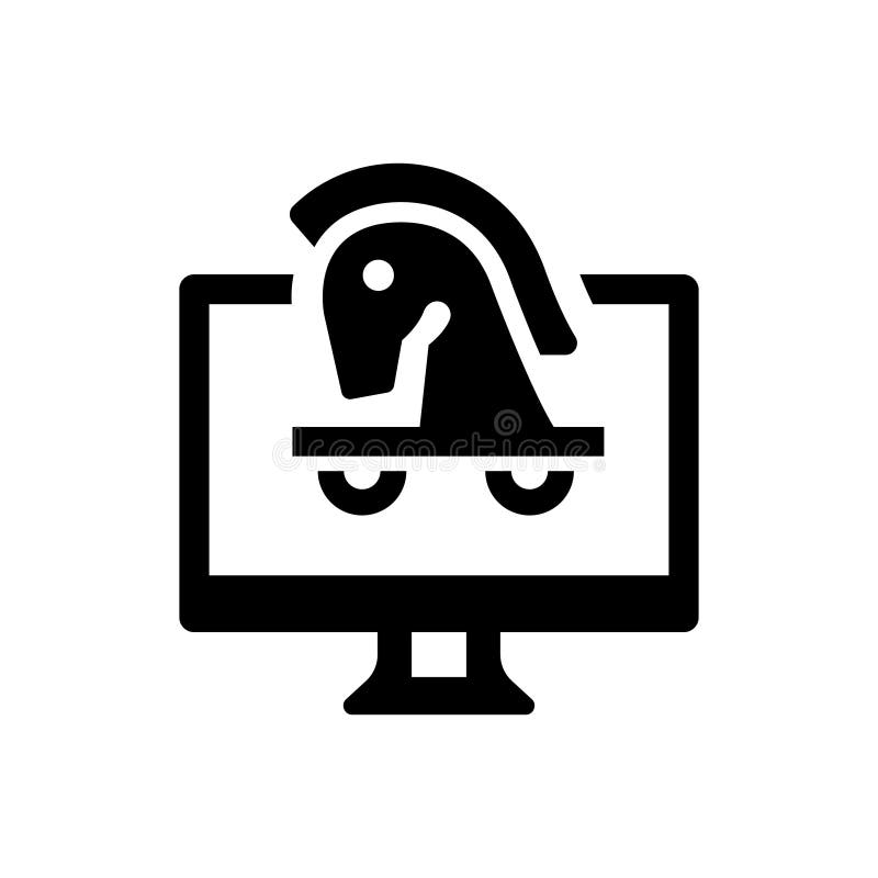 Trojan icon stock vector. Illustration of illustrations - 224183529