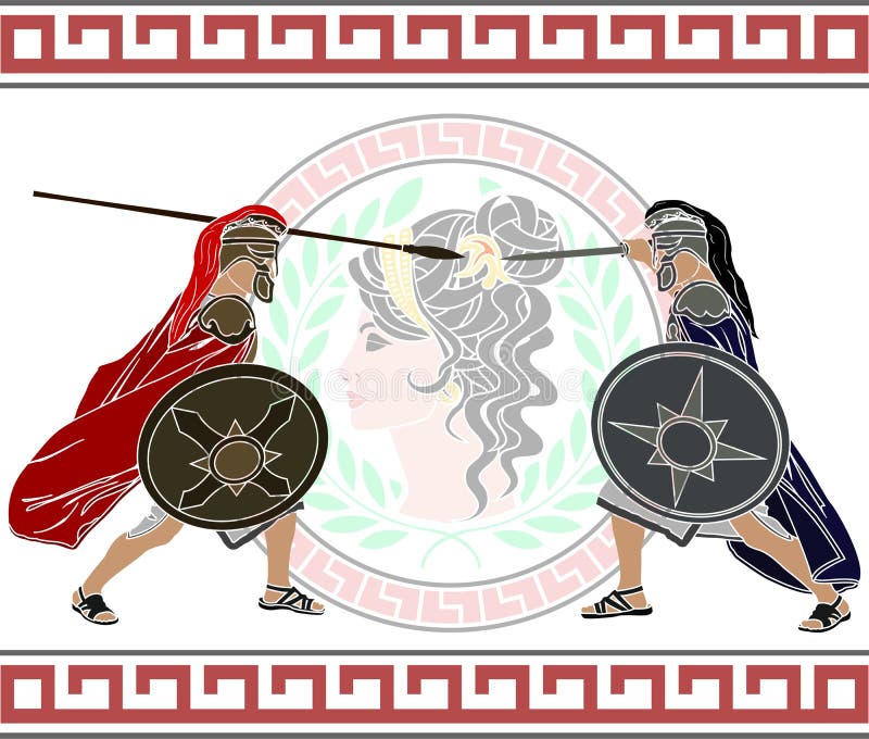 Trojan war stock vector. Illustration of hector, armor - 59900786