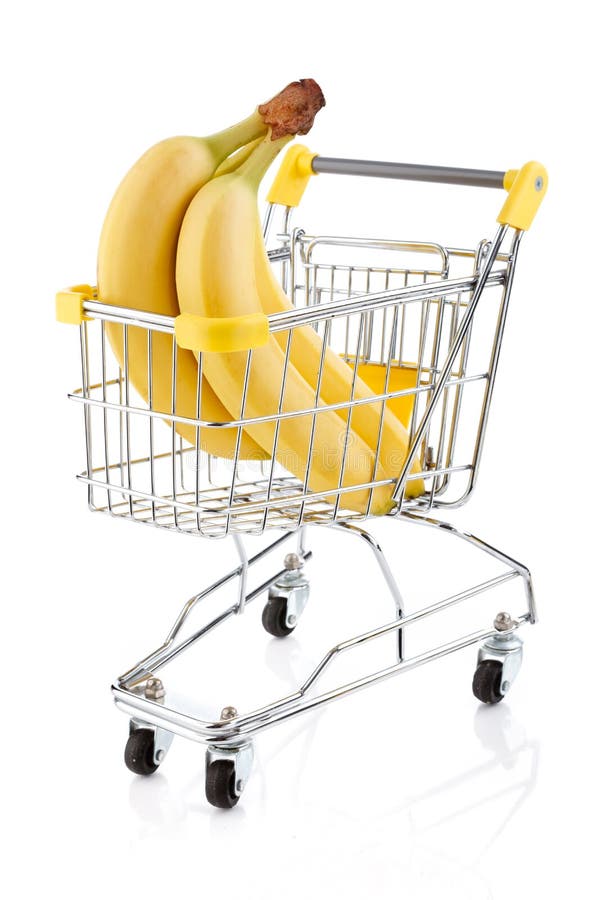 Trole e vegetais da compra imagem de stock. Imagem de diminuto - 55149779