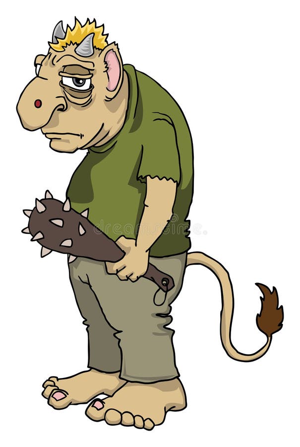 Troll stock illustration. Illustration of cartoon, yellow - 33286099