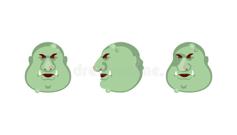 Head Troll vector stock vector. Illustration of horror - 158358421
