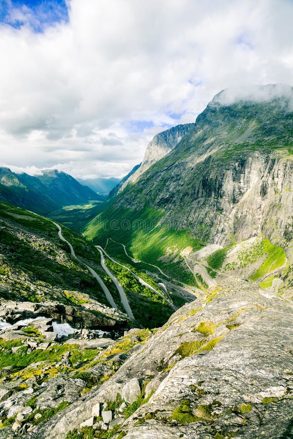 Troll ladder at Norway stock photo. Image of mountain - 87018024