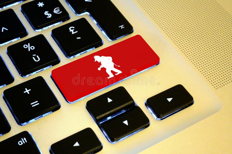 Troll laptop key stock image. Image of bullying, concepts - 331395307