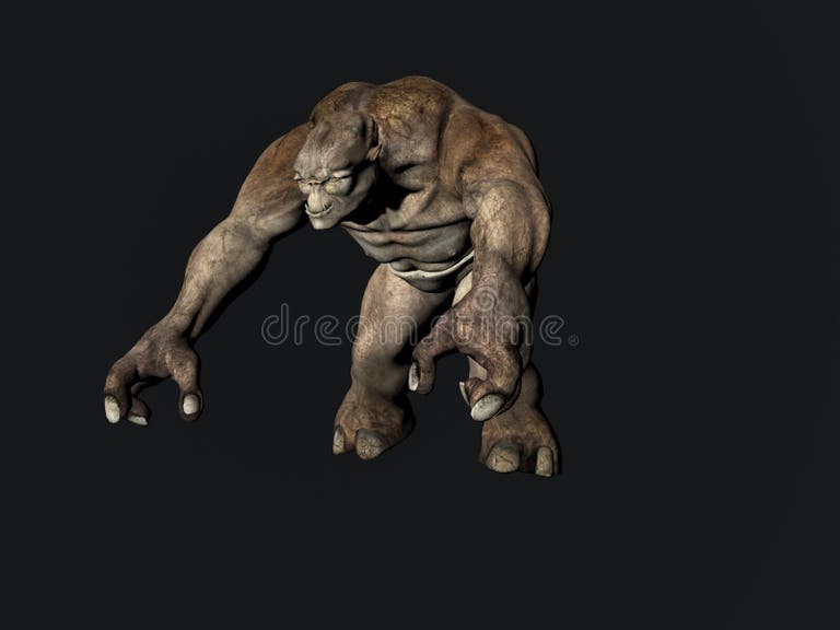 Troll Monster stock illustration. Illustration of isolated - 7728609