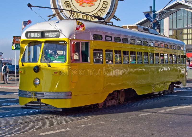 Trolley stock image. Image of tourism, california, tracks - 2983549