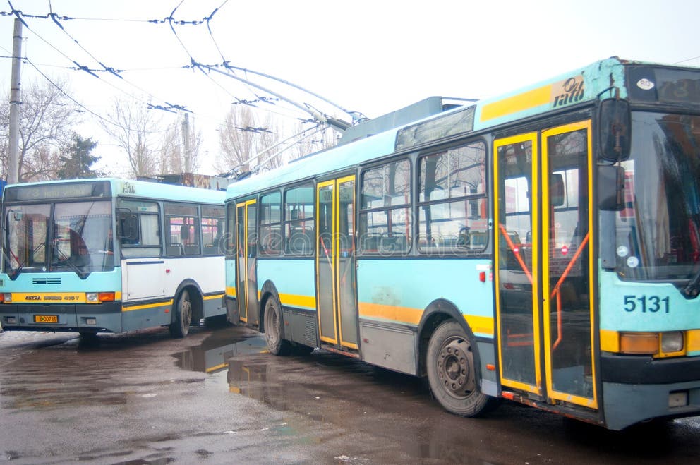 Trolley buses editorial photo. Image of network, tram - 49415961