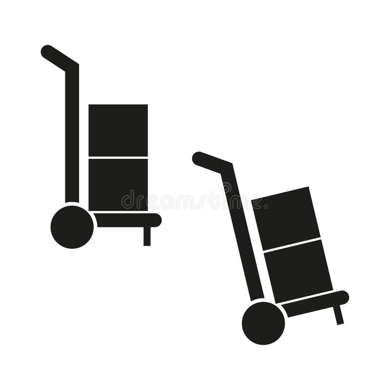 Trolley Cargo Icon. Vector Illustration. EPS 10 Stock Vector ...