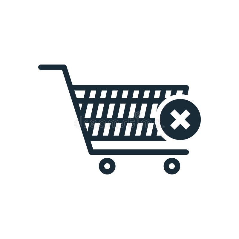 Trolley Cart Icon Design Template Elements Stock Vector - Illustration ...