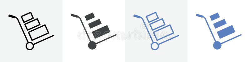 Trolley Icon Vector Set Use for Web Ui or App Stock Vector ...