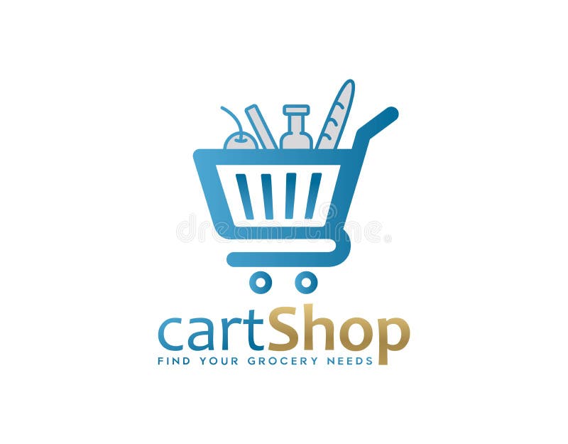 Trolley for Shop Logo or Icon Sign Symbol Vector Template Stock Vector ...