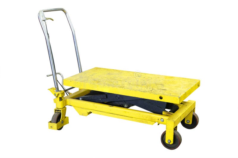 Trolley Which Used in a Car Repair Station for Engine Transportation ...