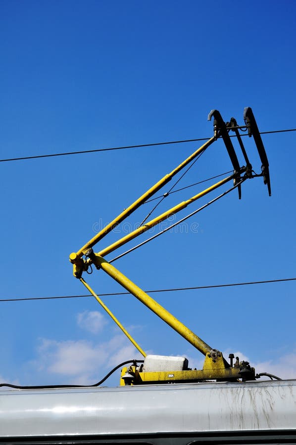 Trolley Wire System, Detail Stock Image - Image of technology, cable ...