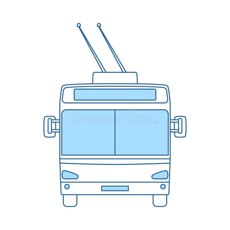 Trolleybus Icon Vector Editable Line. Electric Bus Symbol Stock Vector ... Trolleybus Icon Vector Editable Line. Electric Bus Symbol Stock Vector ...