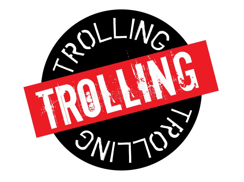 No trolling sign stock vector. Illustration of blue, nail - 19750405
