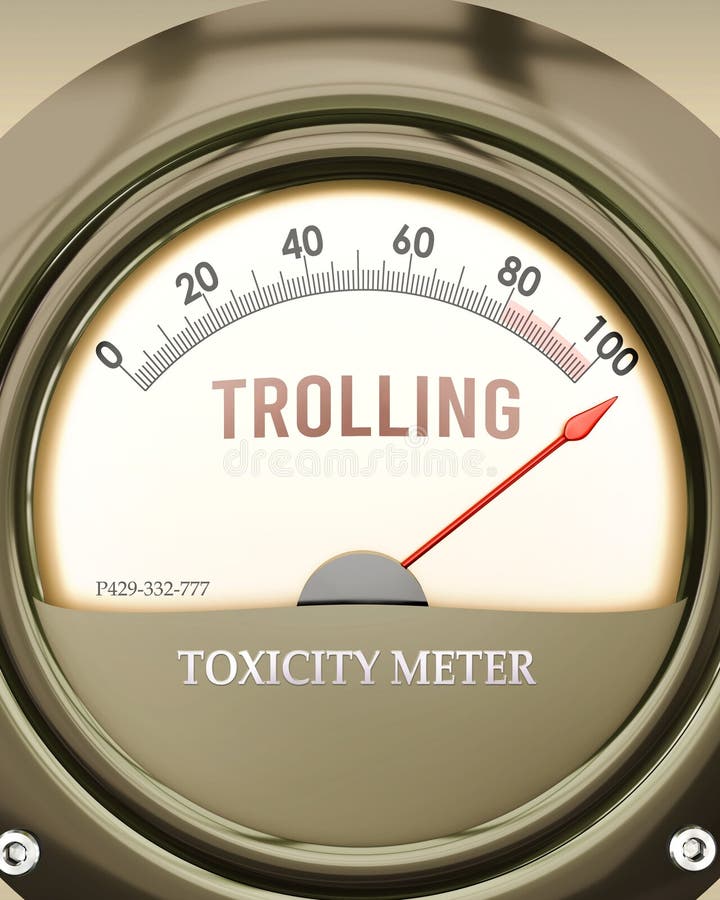 Trolling and Toxicity Meter that is Hitting a Full Scale, Showing a ...