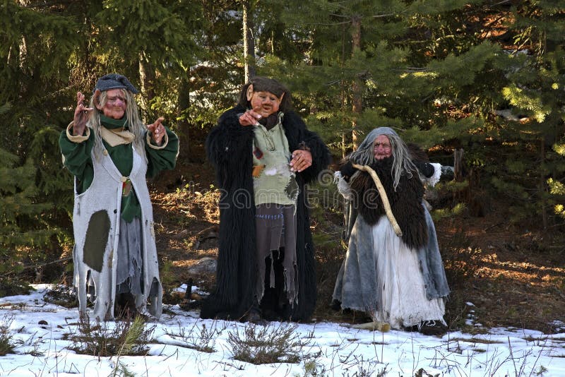 Trolls Dans Tomteland Dalarna Sweden Photo stock - Image du forêt ...