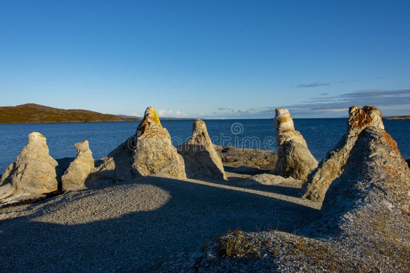 The Trolls at Trollholmsund Stock Image - Image of landscape ...