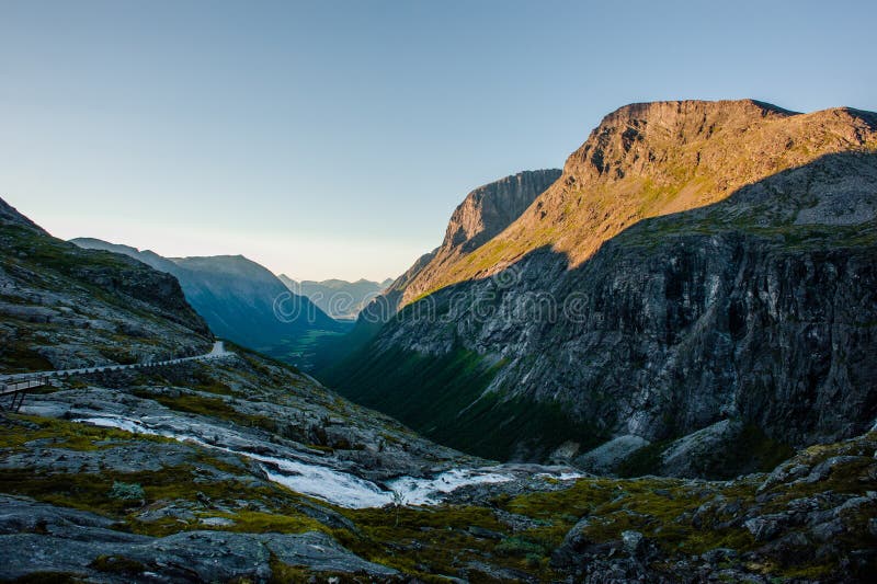 Trollstigen - Mountain Road in Norway Stock Image - Image of canyon ...