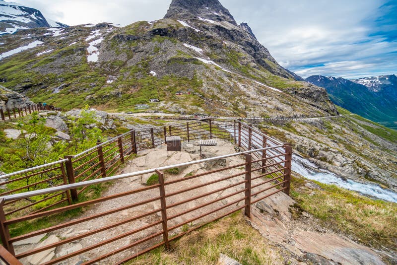 TROLLSTIGEN, NORWAY - June, 2019: Trollstigen Viewing or Viewpoint ...