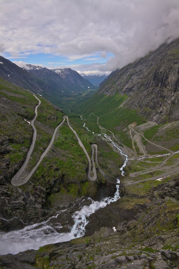 Trollstigen pass, Norway stock photo. Image of lane, attraction - 22352314